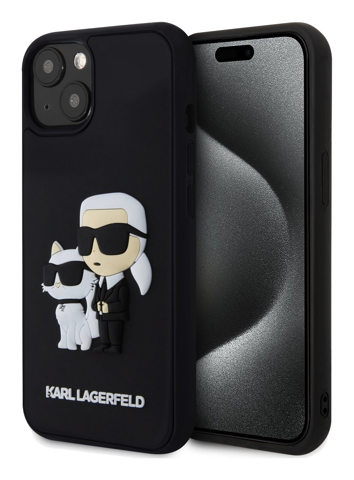 iPhone 15 Karl Lagerfeld and Choupette 3D Rubber - LMT